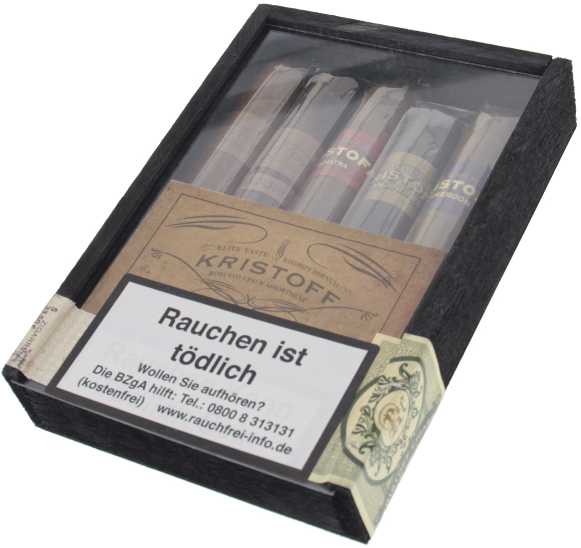Kristoff Sampler Robusto 5-Pack Assortment | Cigarworld.de Zigarren Sampler
