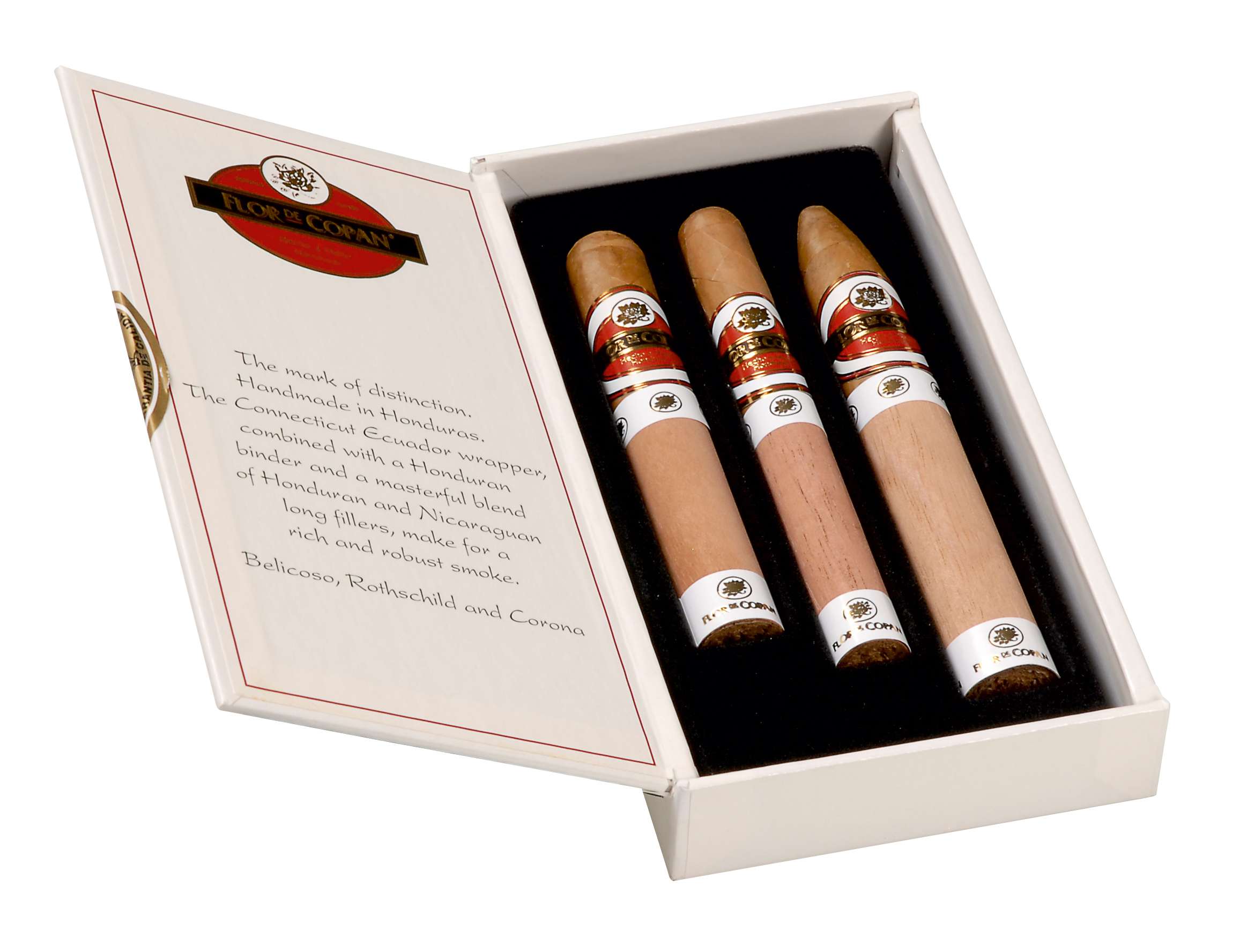 Flor de Copan Clasica Sampler (3er mit Rothchild, Corona, Belicoso ...