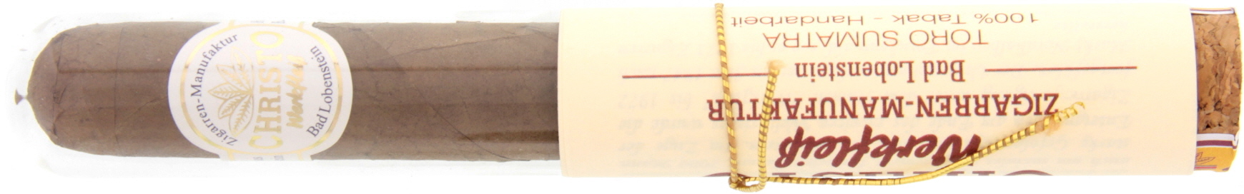 Christo 1886 Zigarrenmanufaktur Cigarren Toro Werkfleiß Glastube ...