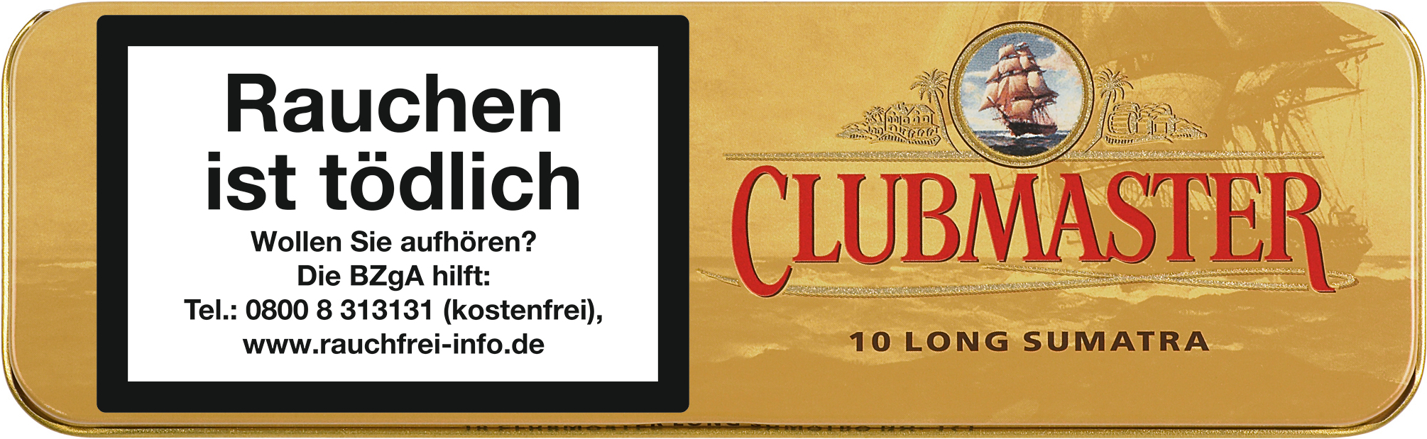 Clubmaster Long Sumatra No.171 | Cigarworld.de Zigarillos Deutschland