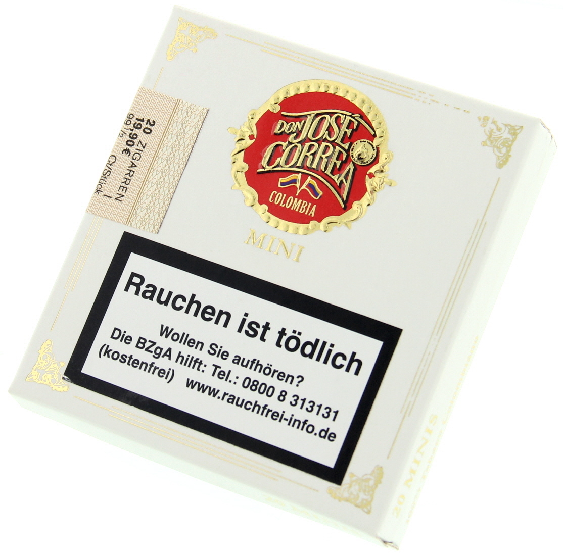 Don Jose Correa Colombia Mini Natural | Cigarworld.de Zigarillos Kolumbien