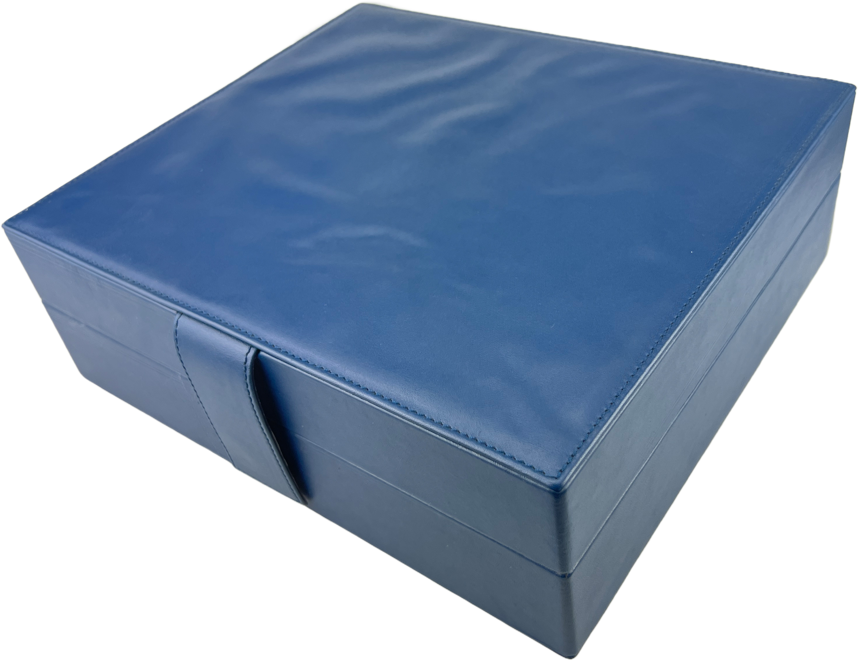 Classic Beryllus leather humidor marine navy | Cigarworld.de Cigar ...