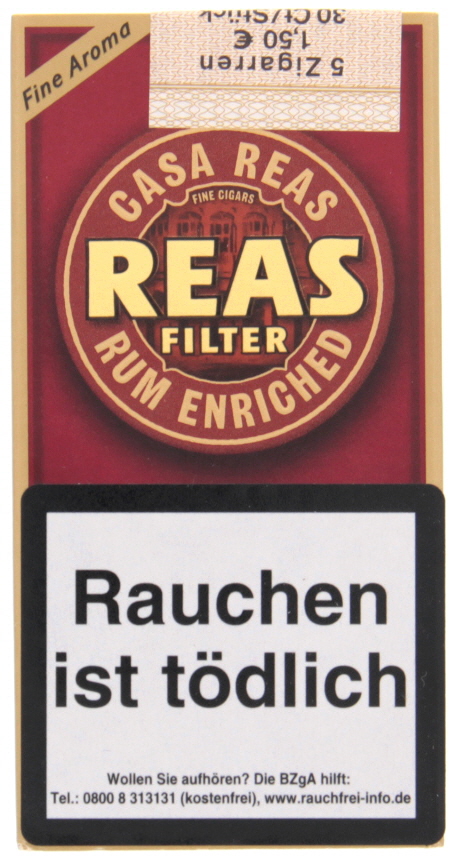 Reas Reas MIT Filter | Cigarworld.de Zigarillos Deutschland
