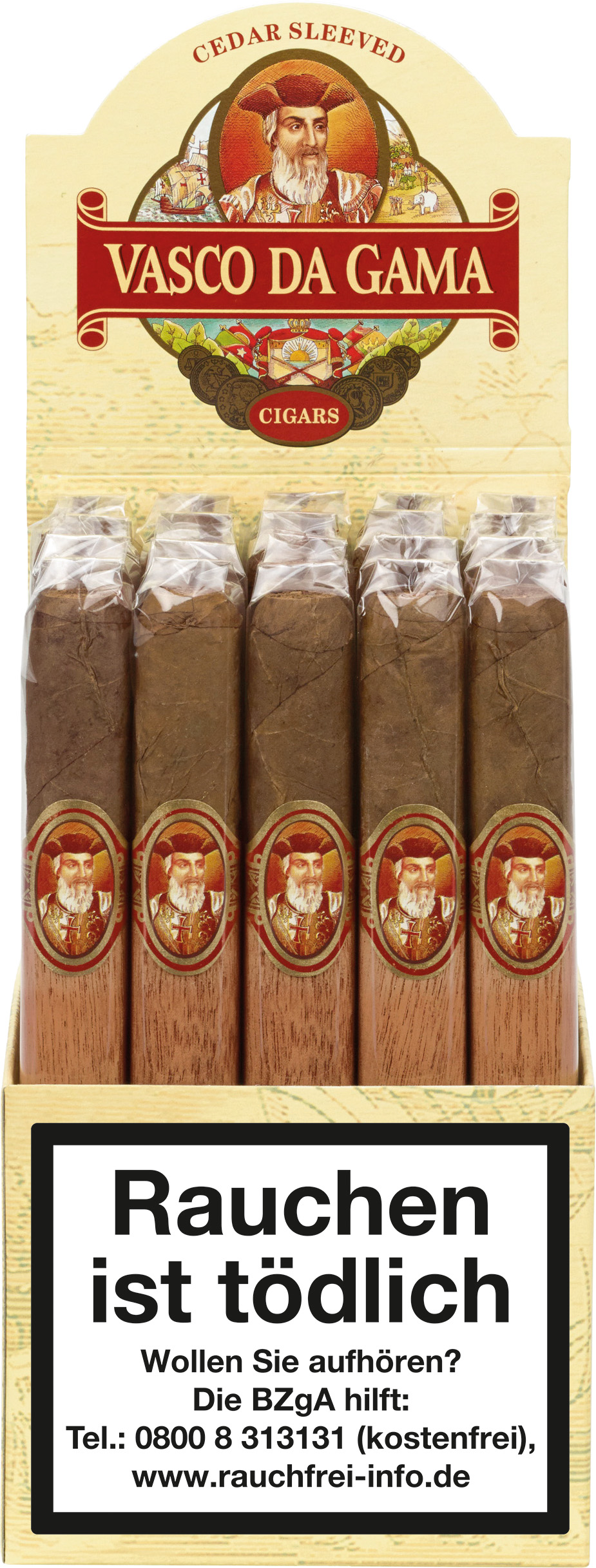 Vasco da Gama No. 2 Claro Sumatra (20er Aufsteller) | Cigarworld.de ...