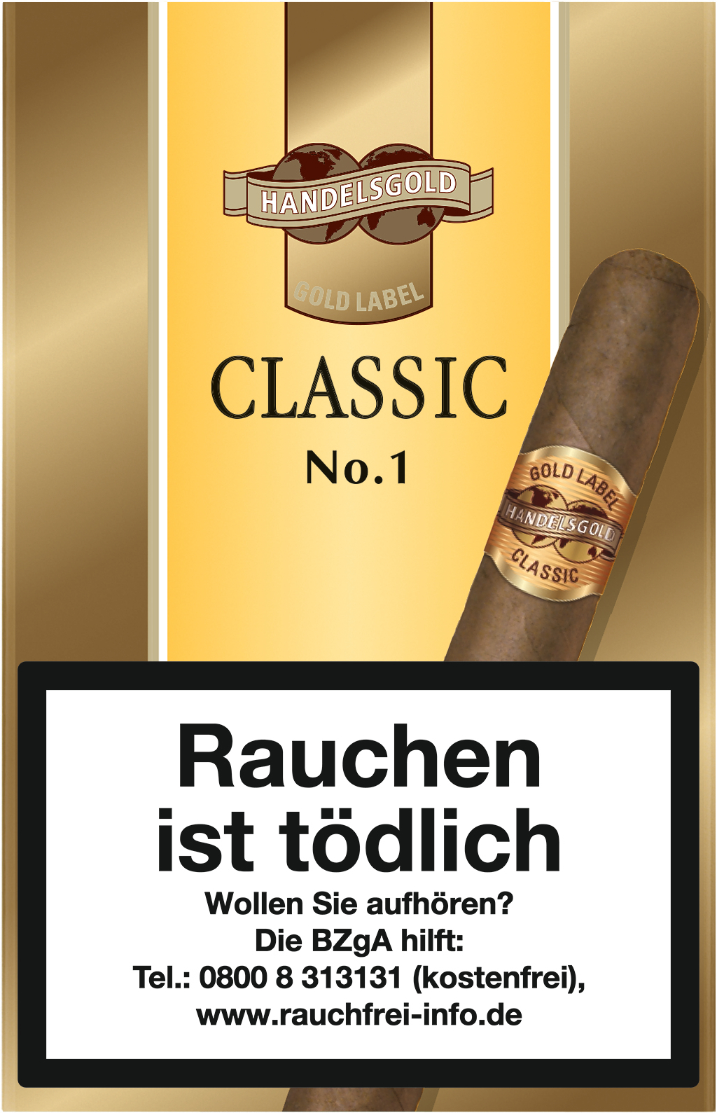 Handelsgold Gold Label Classic No. 1 | Cigarworld.de Zigarillos Deutschland