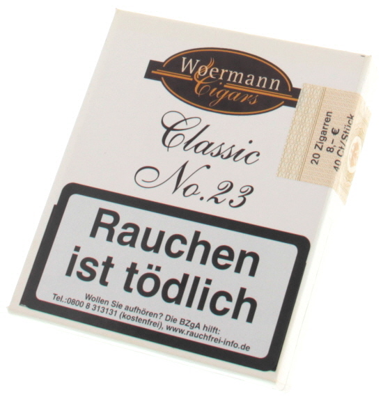 Woermann Cigars Classic Cigarillos - 100% Tabak No. 23 Sumatra ...