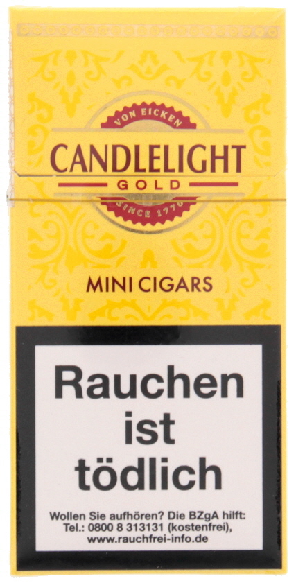 Candlelight Aromatic Mini Cigars Gold (ehemals Vanilla) | Cigarworld.de ...