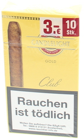 Candlelight Aromatic Club Gold | Cigarworld.de Zigarillos Deutschland